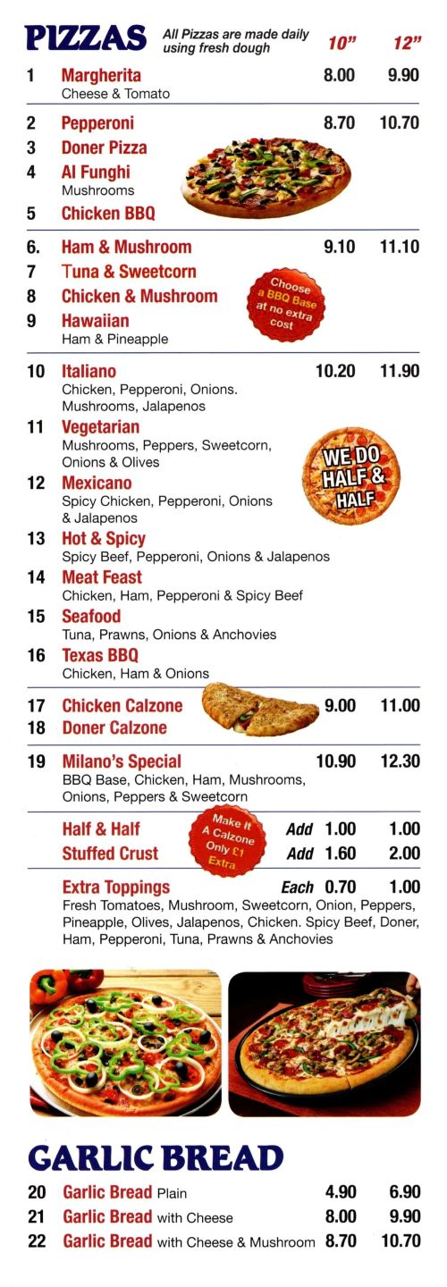 Visit Settle - Milano Pizzas - Takeaway in Settle, Yorkshire Dales